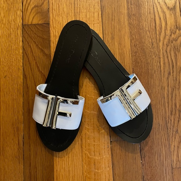 Giao Deen | Shoes | Womens Giao Deen Luxury Black Flats White 85 Euro ...
